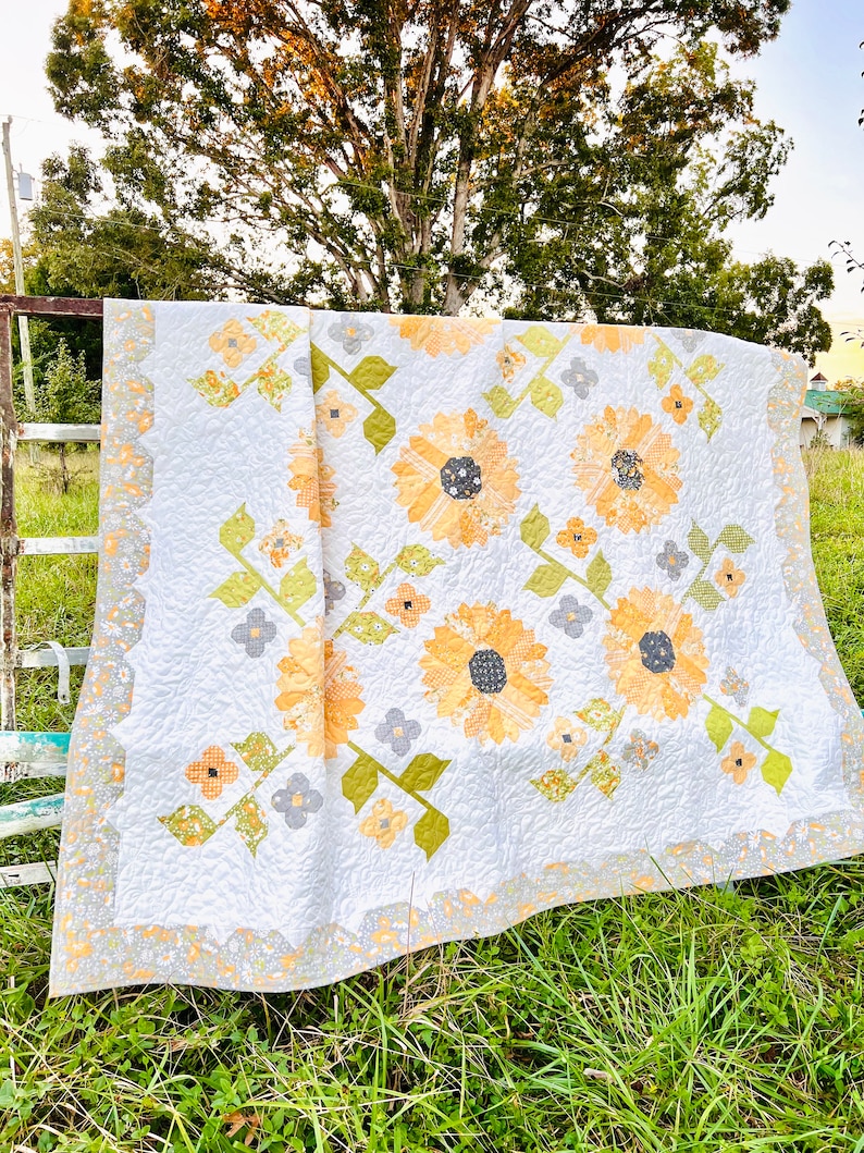 Sunflower Stand Quilt PDF Pattern - Etsy