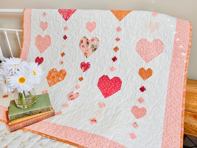 Heart on a String Paper Quilt Pattern - Etsy