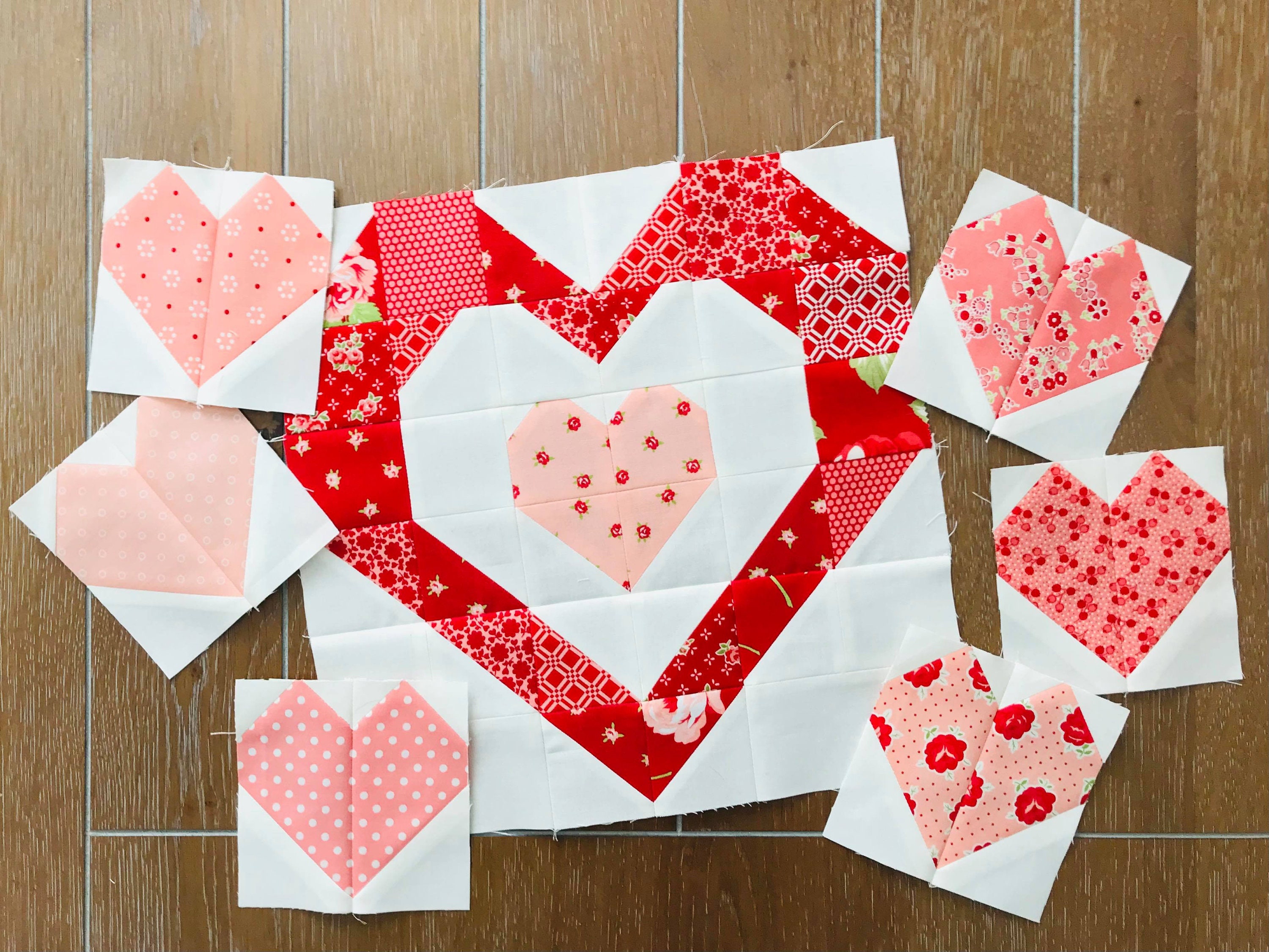 Hearts Crossing Quilt and Table Runner Paper Pattern - Etsy