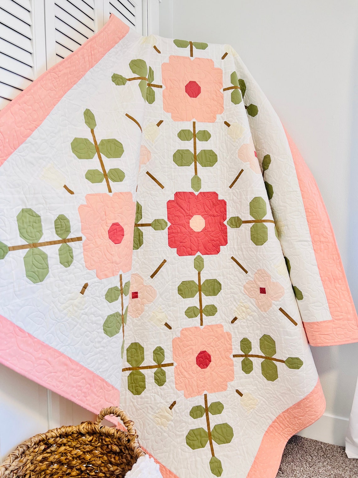 Applique Garden Quilt PDF Pattern - Etsy