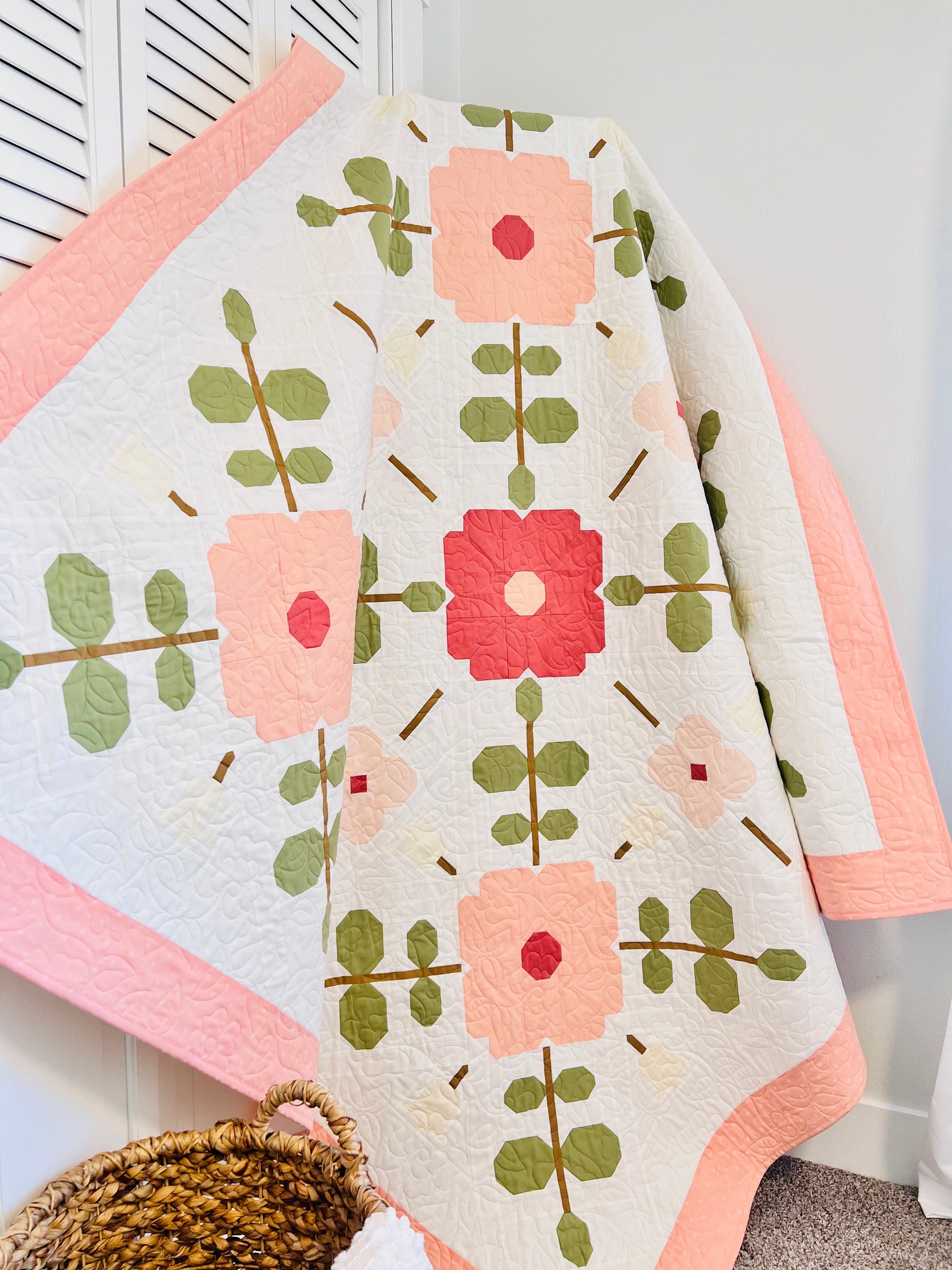 Applique Garden Quilt PDF Pattern - Etsy