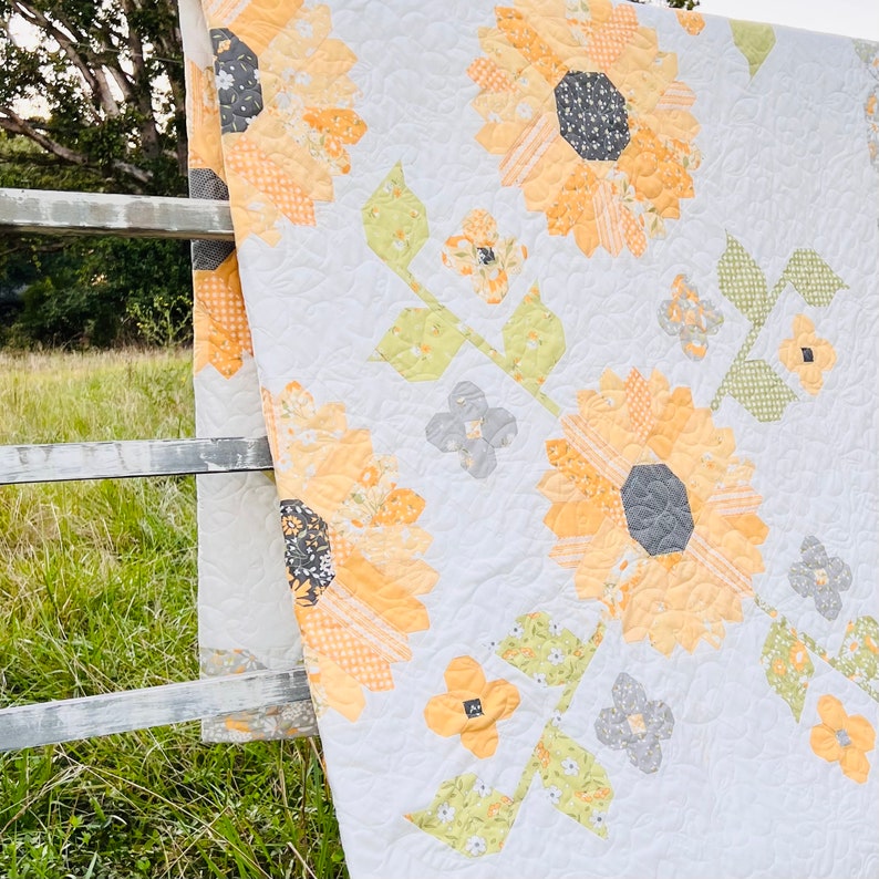 Sunflower Stand Quilt PDF Pattern - Etsy