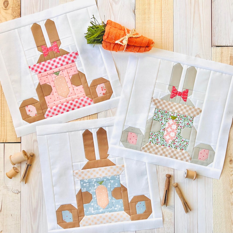 Sew Hoppy Quilt Block PDF Pattern - Etsy