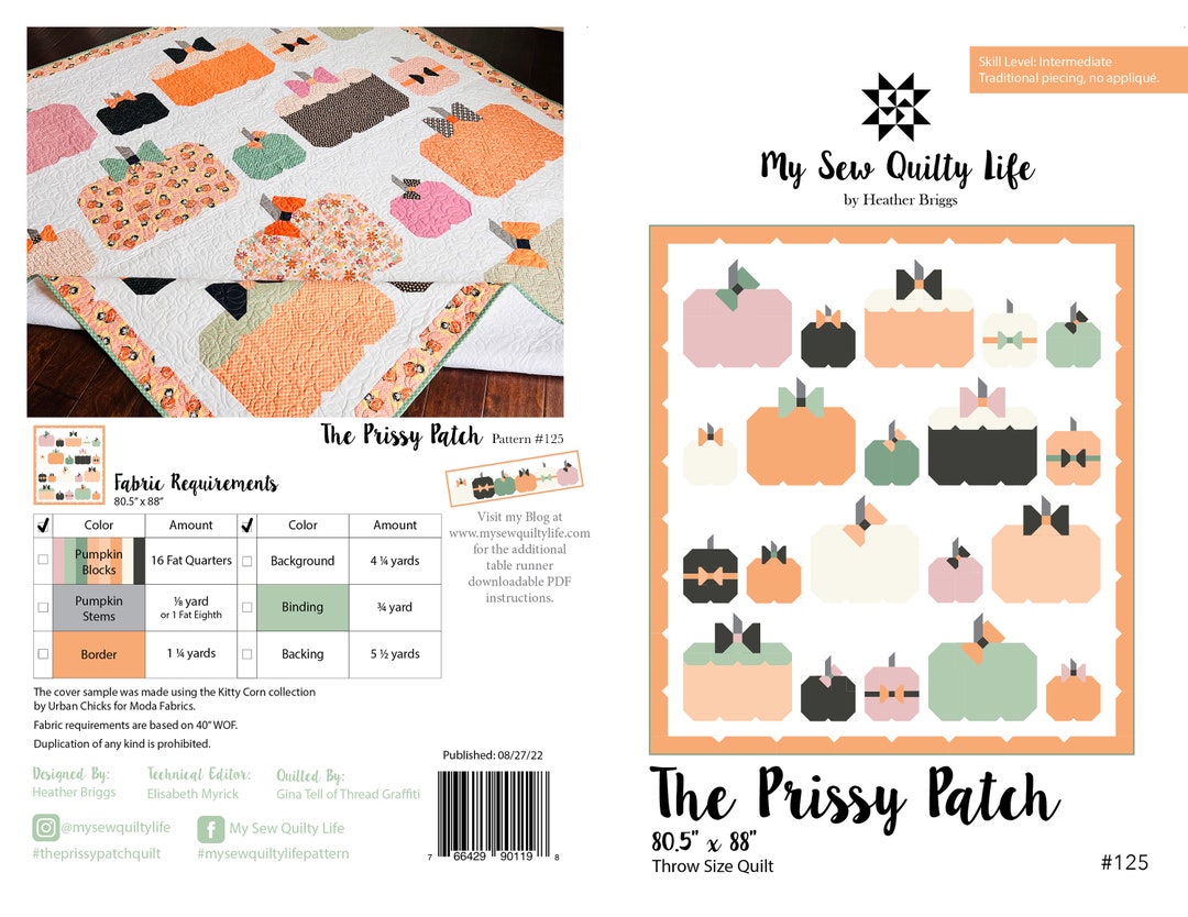 The Prissy Patch PDF Quilt Pattern - Etsy