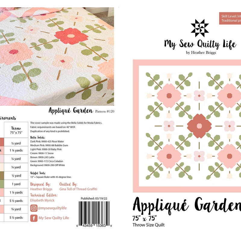 Flower Applique Quilt - Etsy