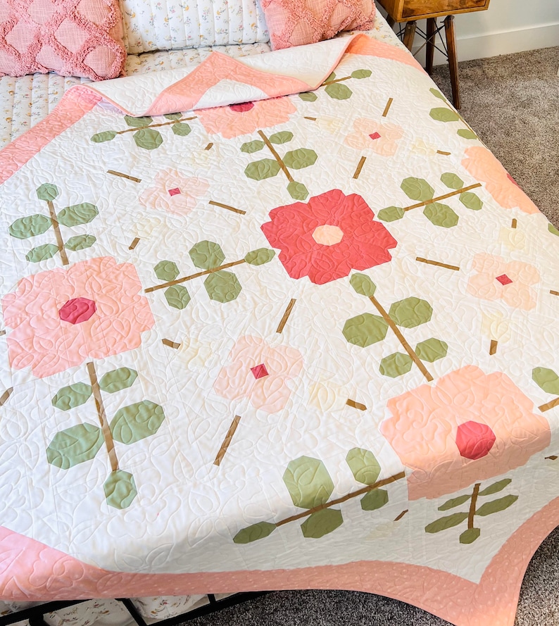 Applique Garden Quilt PDF Pattern - Etsy