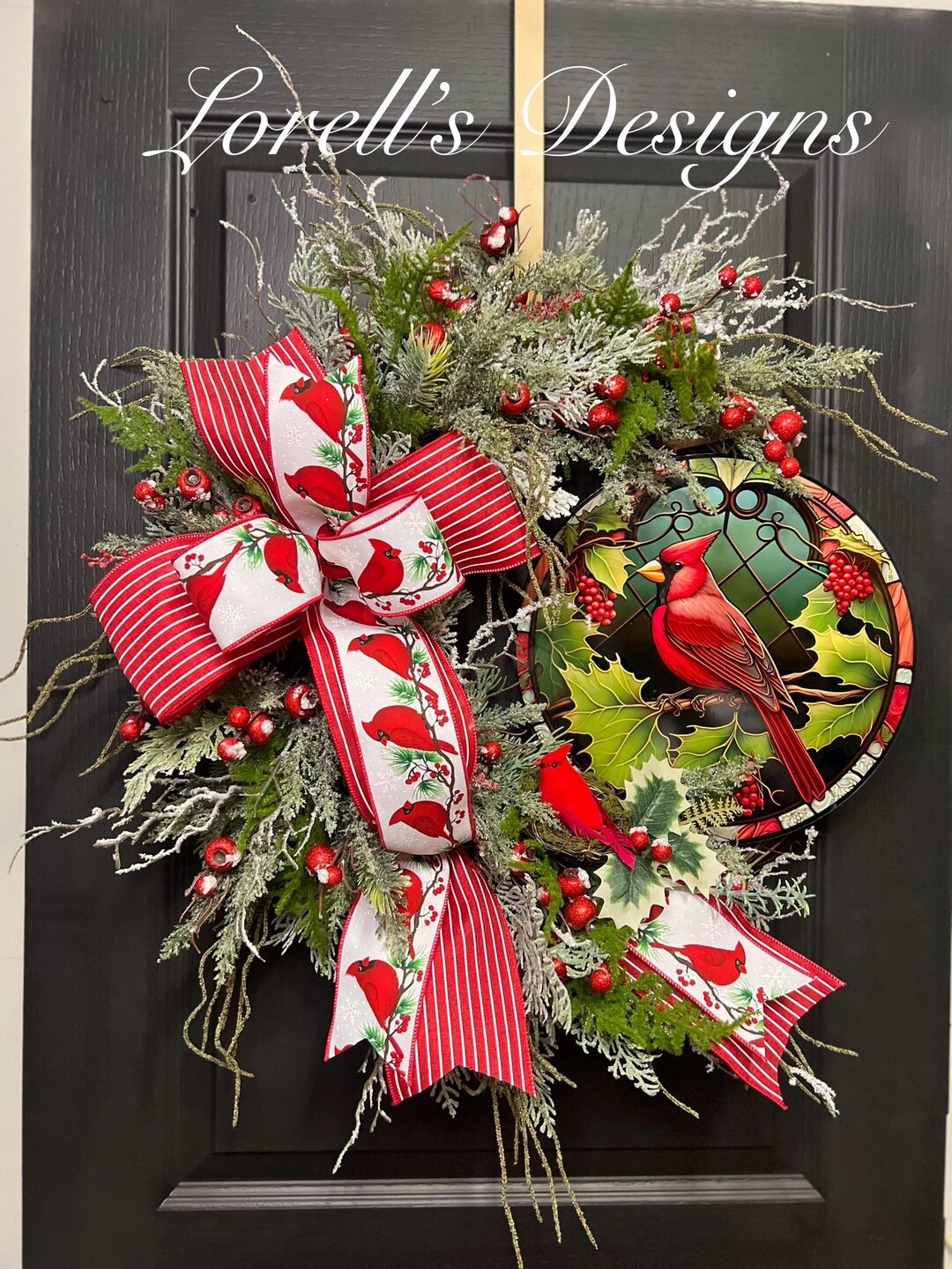 Cardinal Wreath, Classical Christmas, Elegant Wreath, Angels Are Near ...