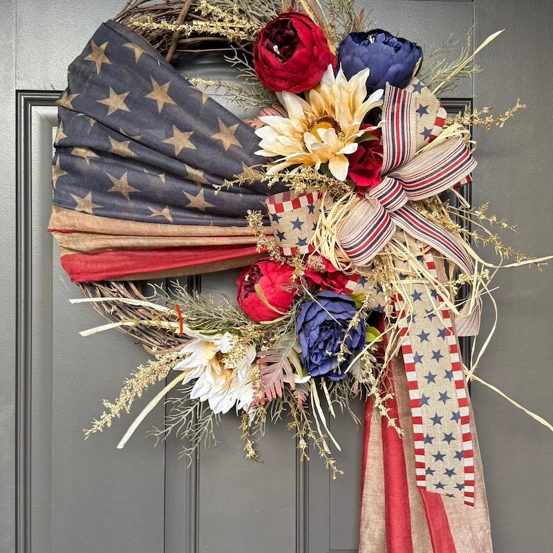 Veterans Day Wreath - Etsy