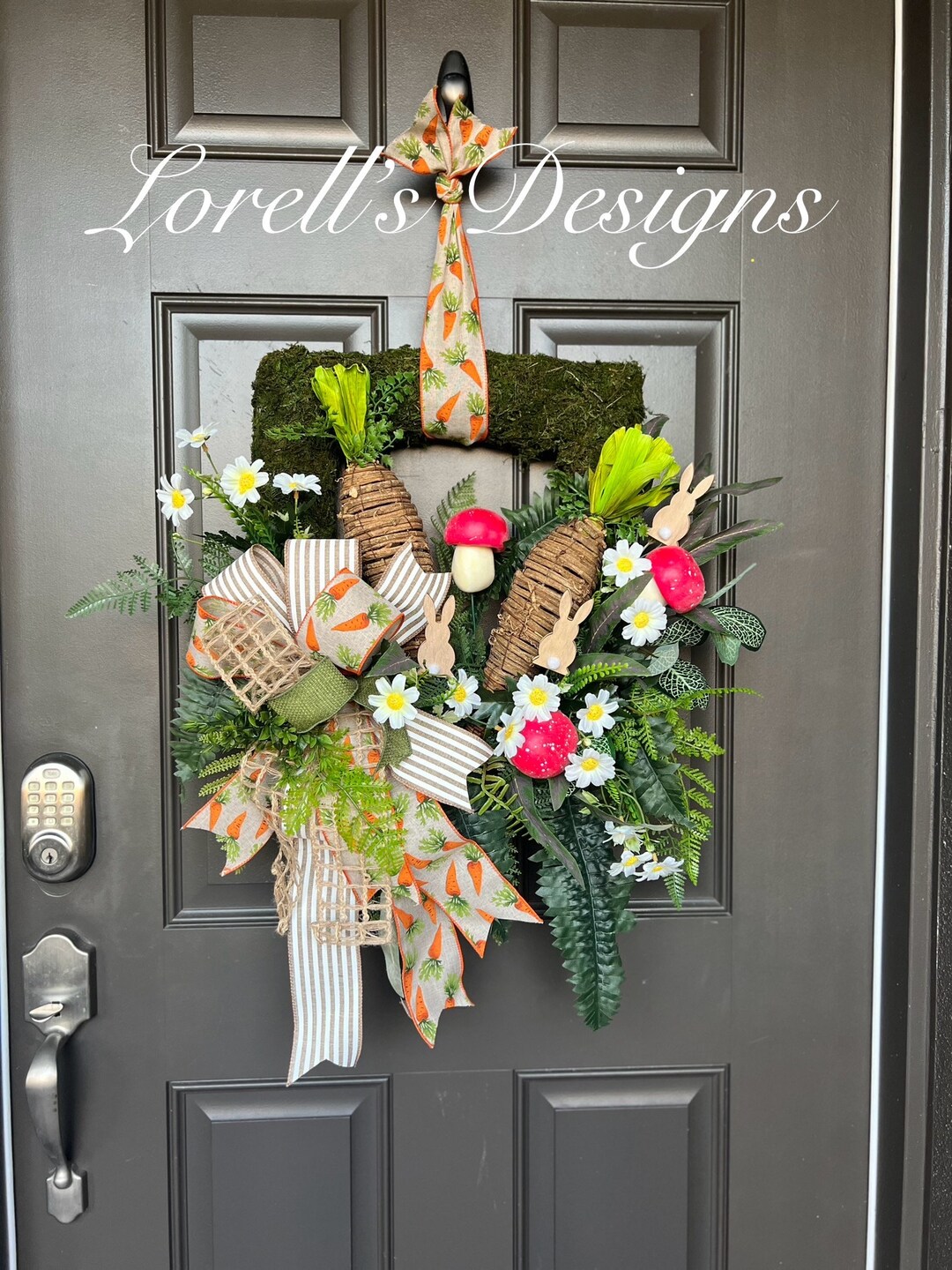 Natural Easter Wreath, Moss Unique Wreath, Natural Easter Decor, Spring ...