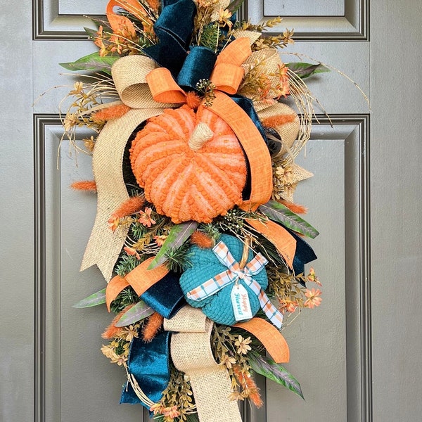 Teal Fall Decor - Etsy