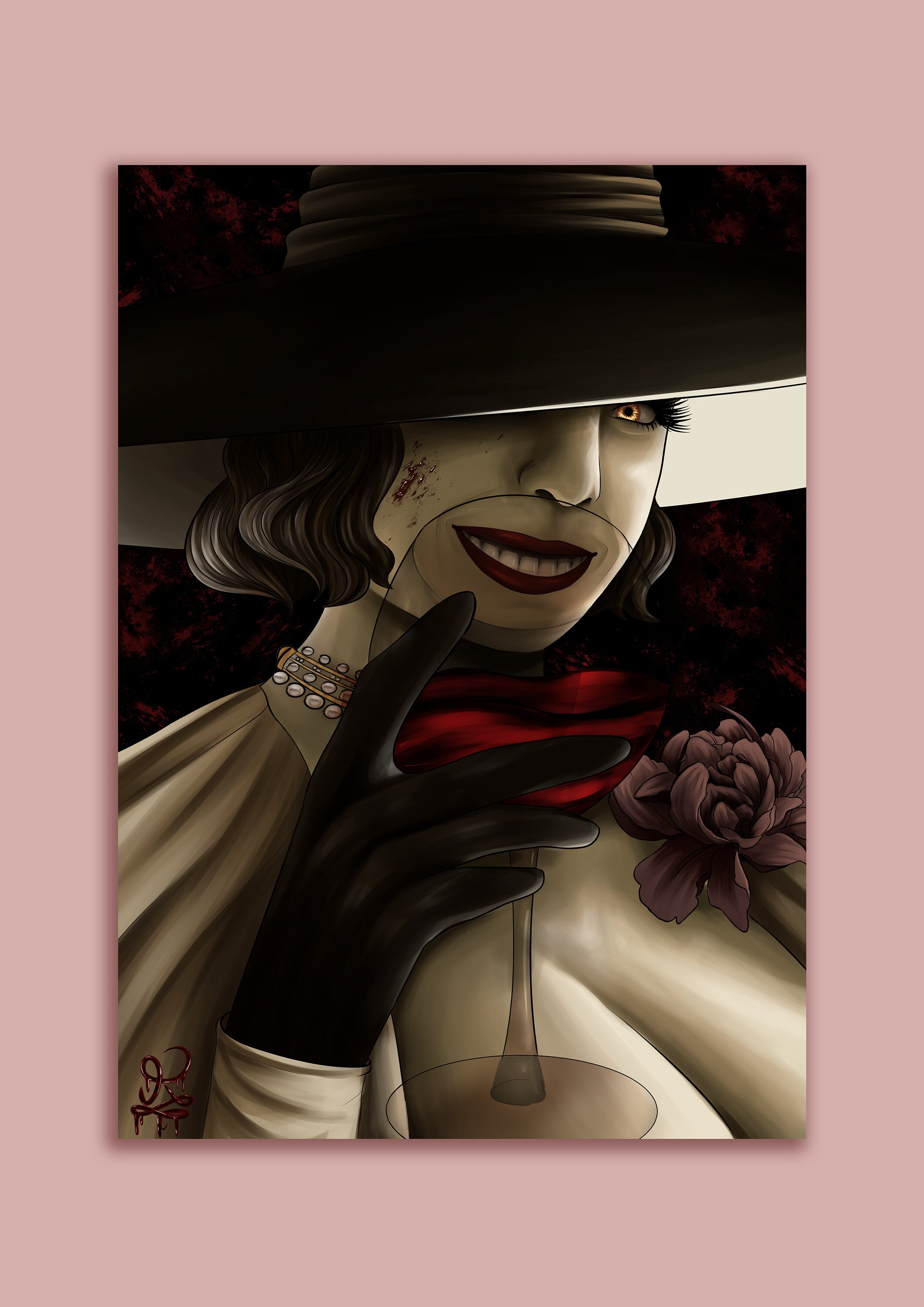 Lady Dimitrescu smilling | Etsy