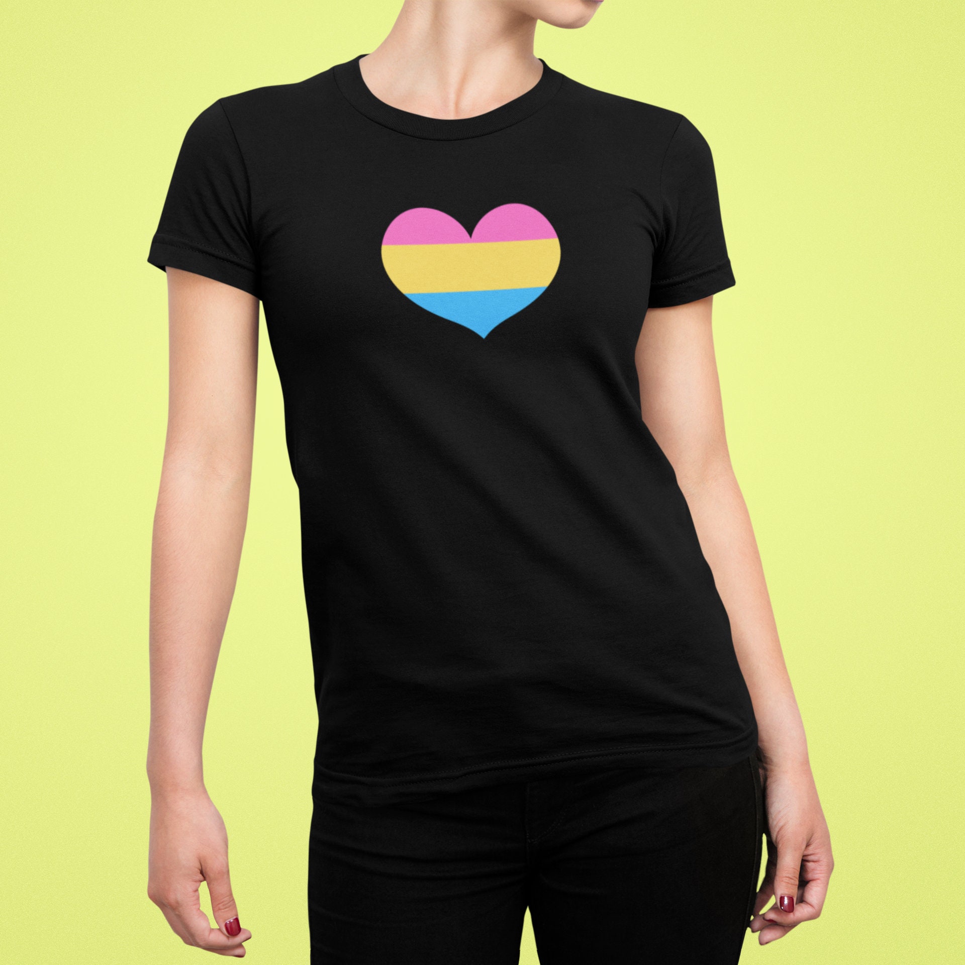 Pansexual Pride Heart Pan Clothing 2021 Short-sleeve - Etsy