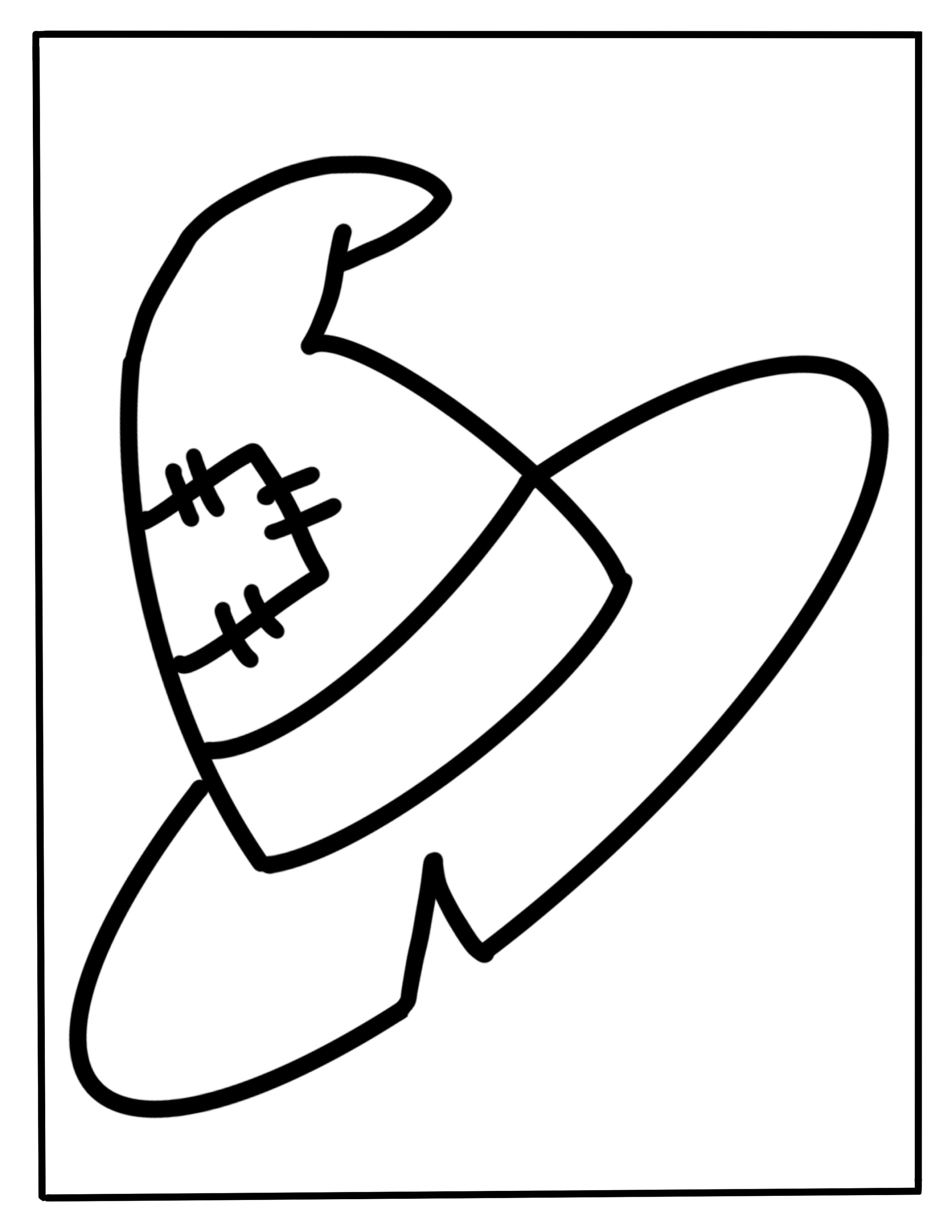 Halloween Witch Hat Coloring Pages
