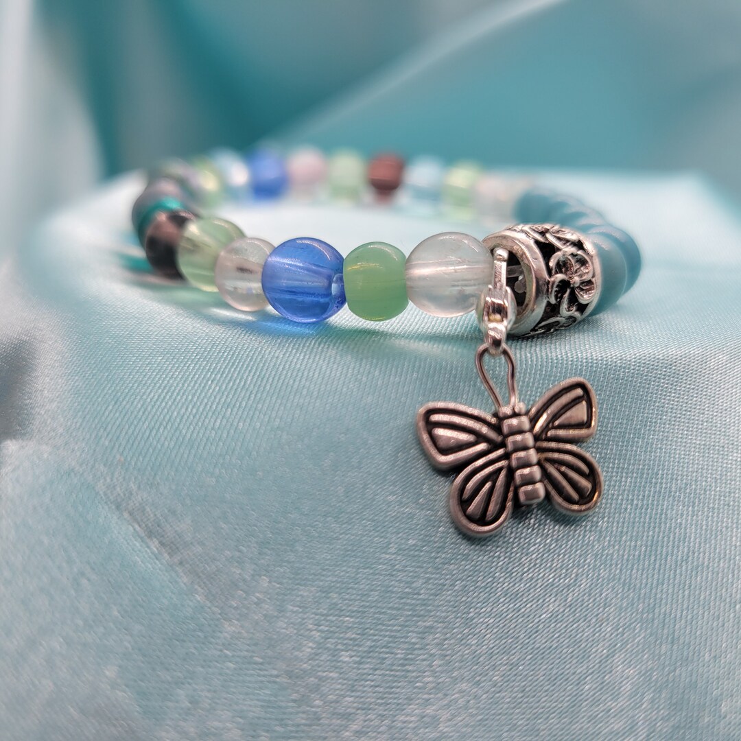 7.5 Inch Glass Bead Period Tracker Bracelet, Teen Gift for Body ...