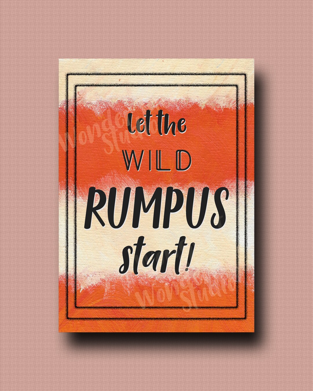 Let the Wild Rumpus Start Printable, Wall Art, Nursery Print, Classroom ...