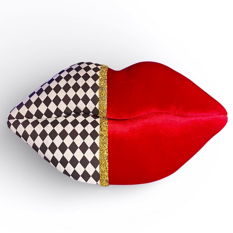 Red Black Lip Door - Etsy
