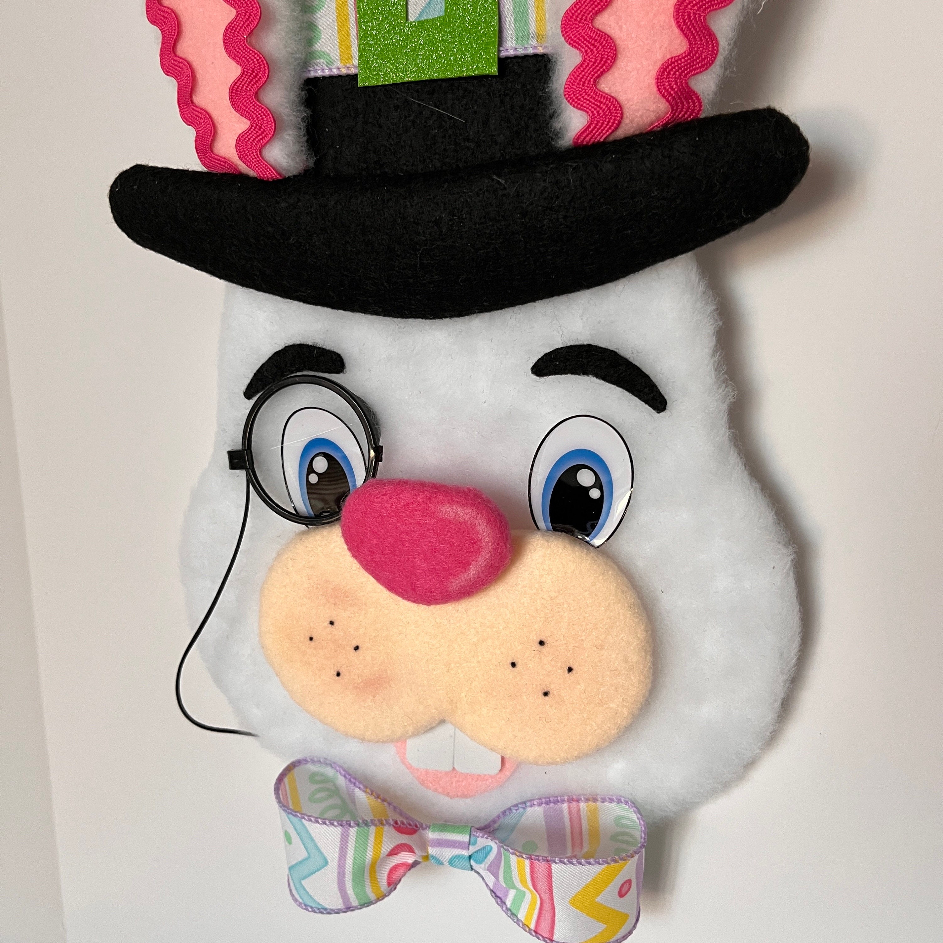 Bunny Wreath Attachment Easter Top Hat Bunny Wreath - Etsy