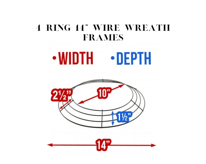 14” Elevated 4 Wire Wreath Frame - Etsy
