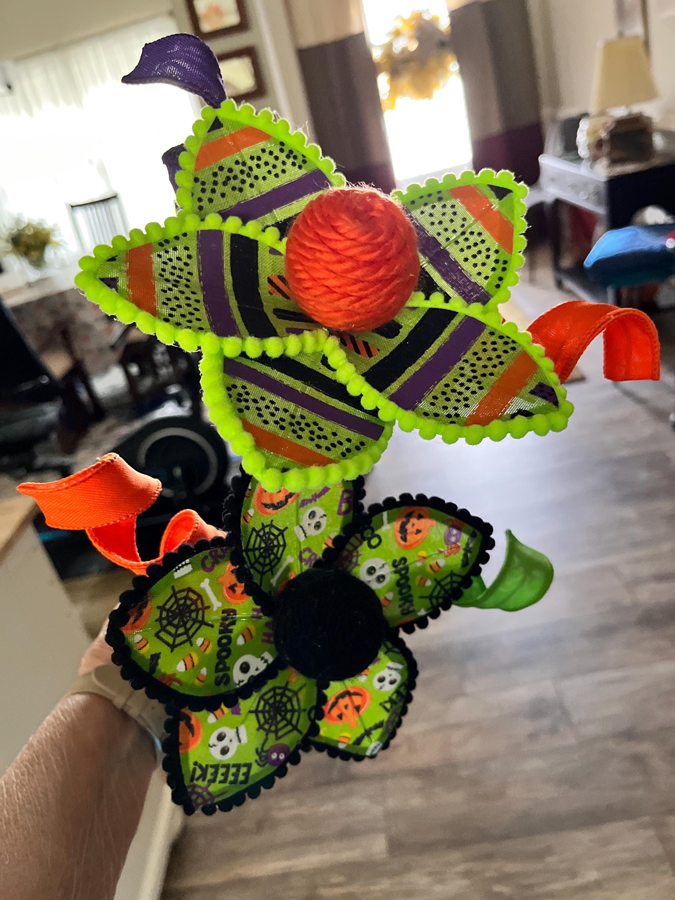 Halloween Floral Spray, Spooky Halloween Wreath and Centerpiece ...