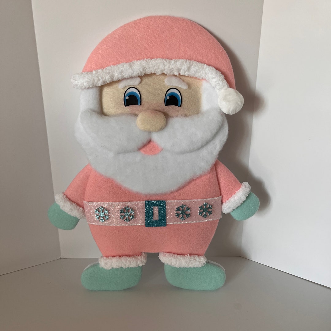 Candyland Santa, Pastel Santa, Santa Wreath Attachment, #WAAM - Etsy
