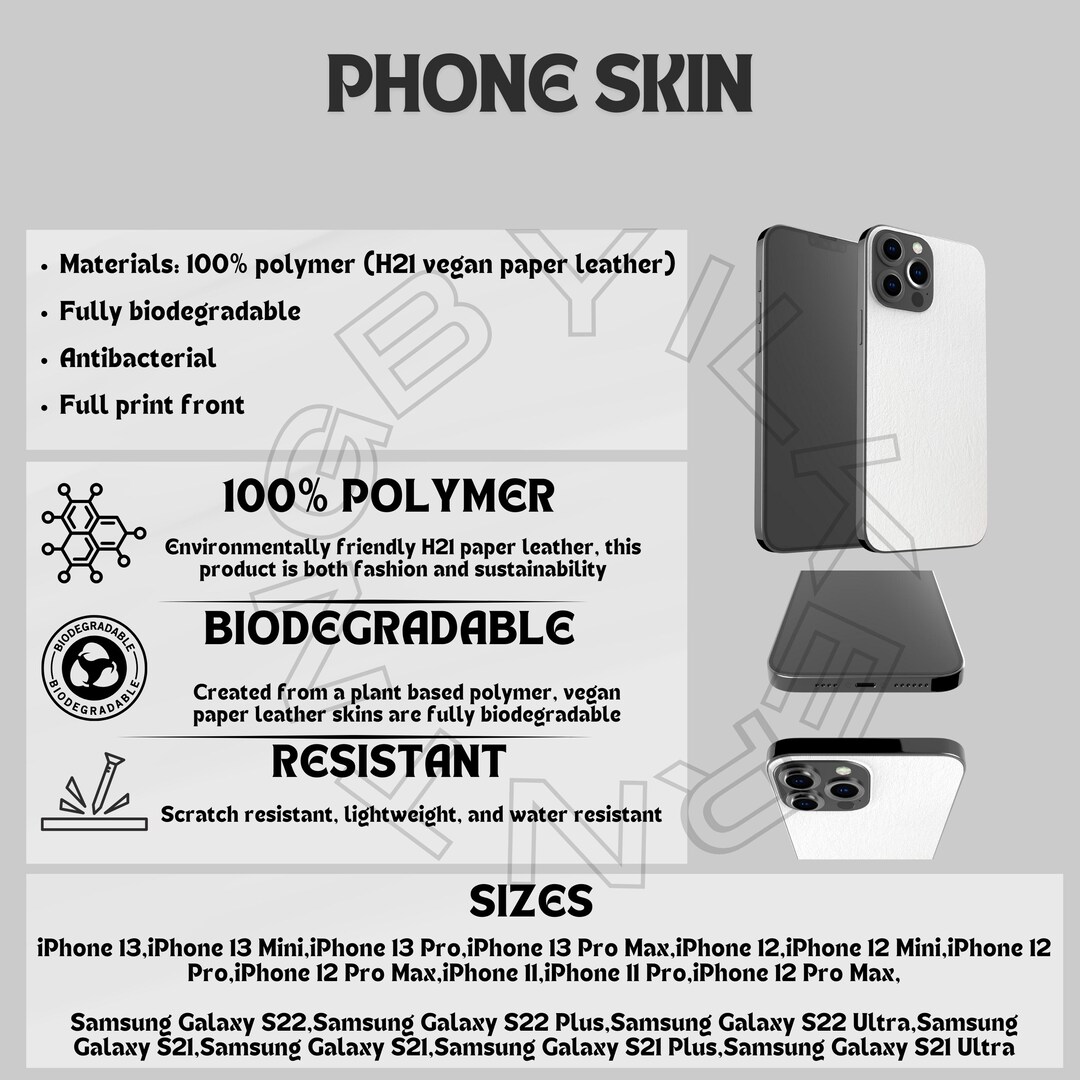 Phone Skin Size Chart I Phone Skin Sizing Chart and Mockup I Etsy ...