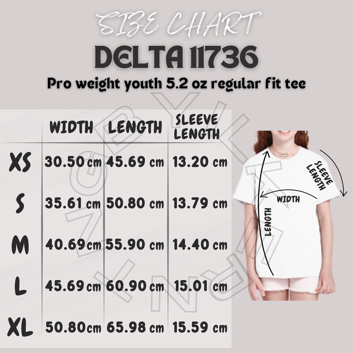 Delta 11736 Size Chart I Size Chart for Kids Regular Fit Tee | Kids ...