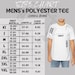 T-shirt Size Chart I Men's Polyester Tee (AOP) Size Chart | Size Chart ...