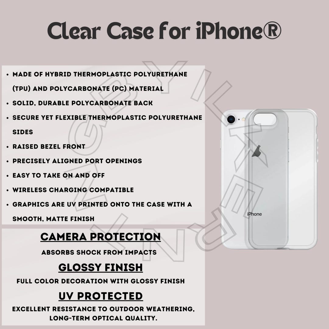 Clear Case for iPhone Size Chart | Size Chart for Clear Case for iPhone ...
