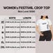 Crop Top Size Chart I Next Level 5080 Size Chart I Size Chart | Women's ...