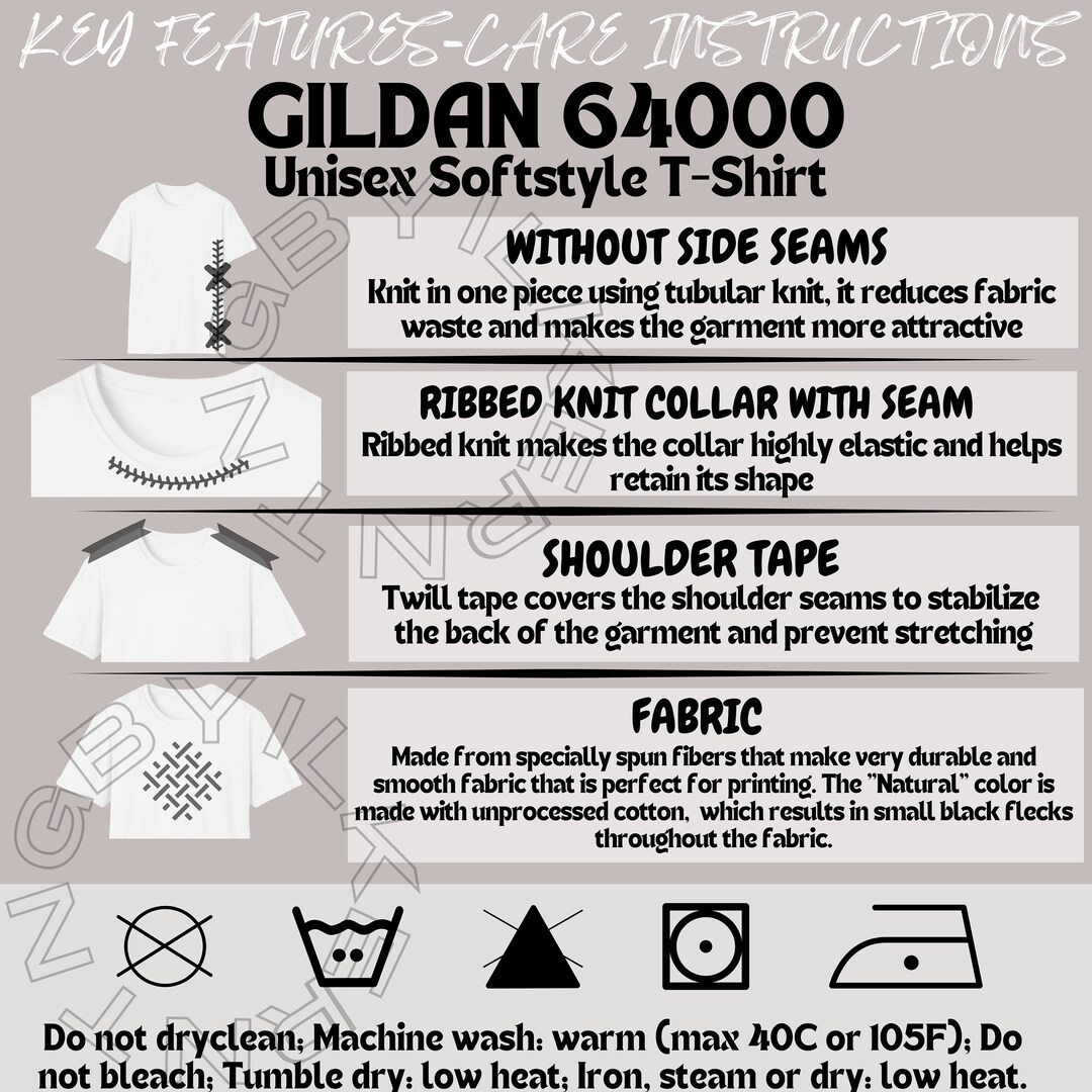Gildan 64000 Features | Product Features Unisex Softstyle T-shirt ...