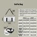 Duffel Bag Size Chart | Duffel Bag Mockup and Size Chart | Printify ...
