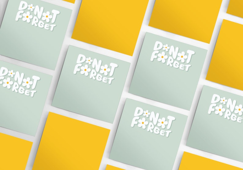 Don't Forget Sticky Notes - Etsy Canada