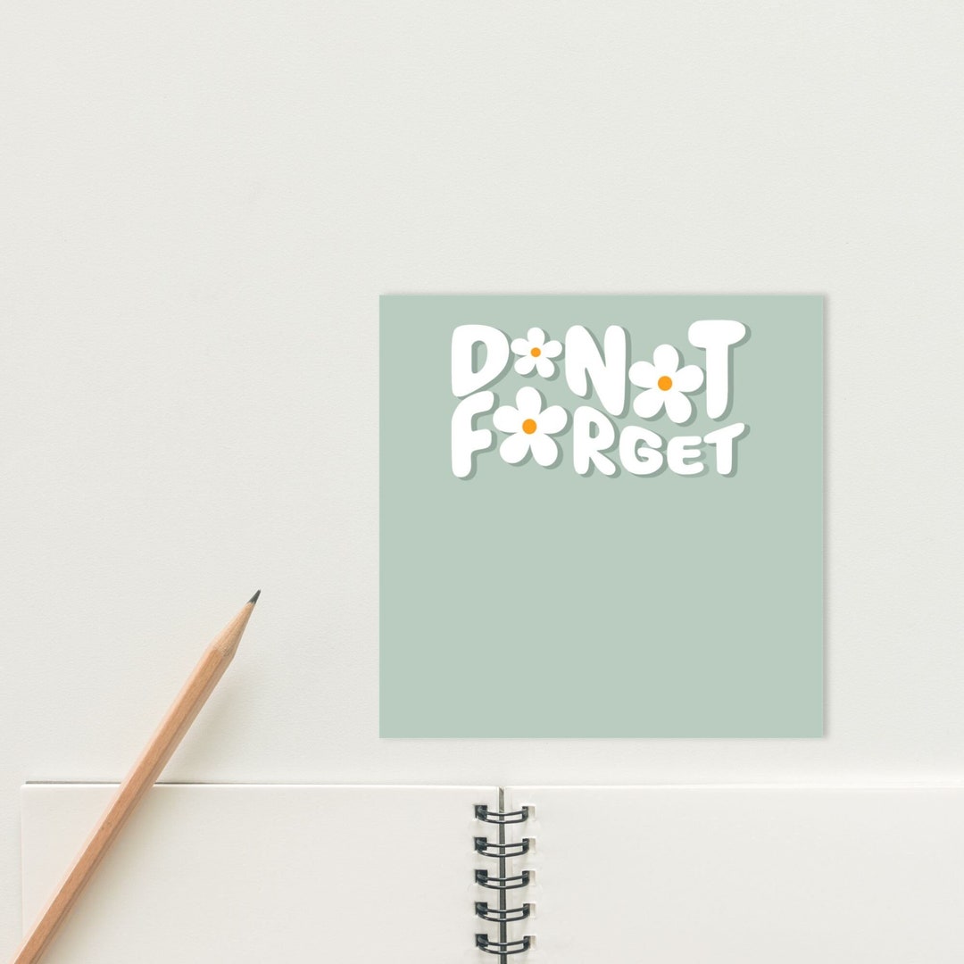 Don't Forget Sticky Notes - Etsy Canada