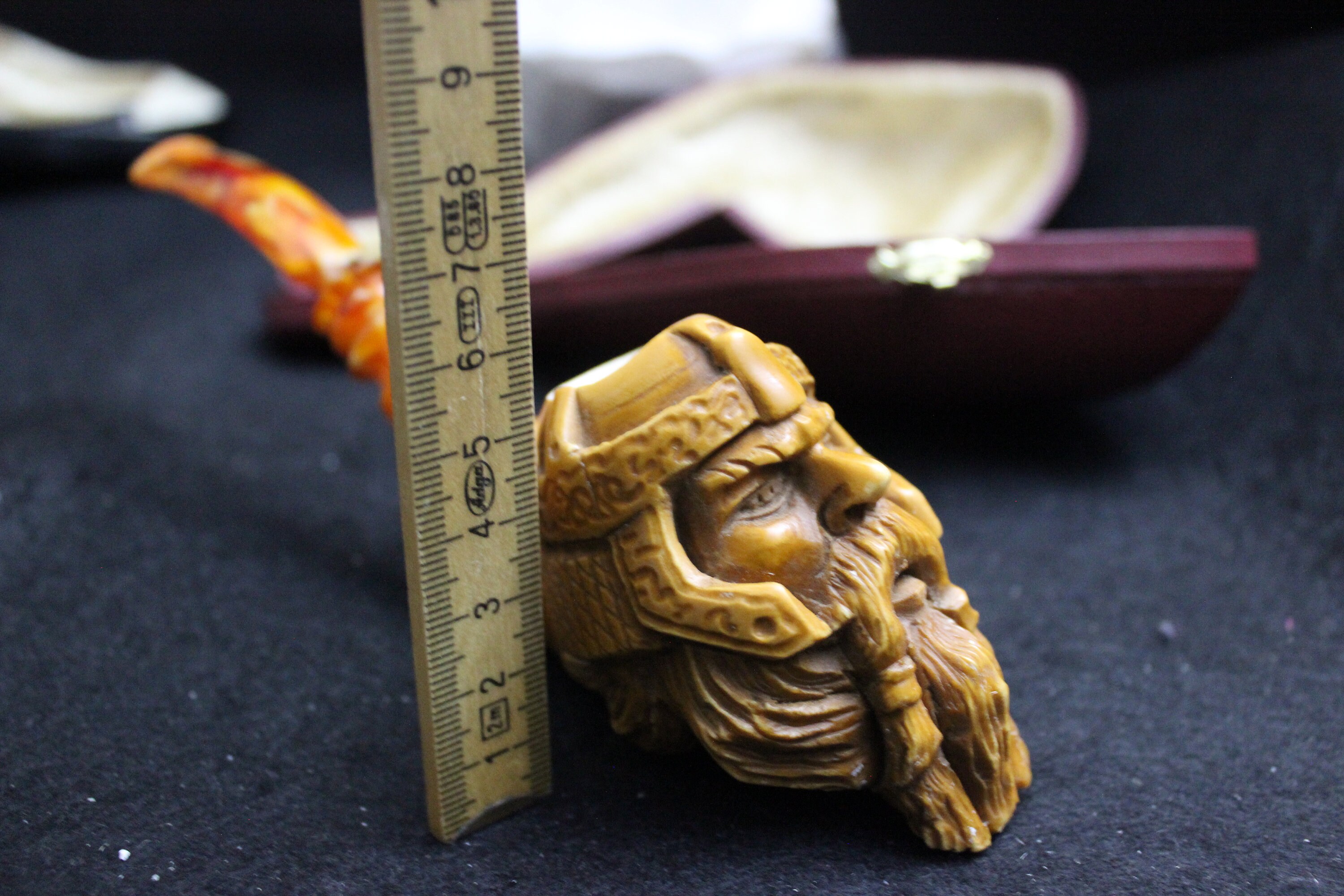 STAR MEERSCHAUM Pipes - Gimli dwarf BLOCK Meerschaum pipe