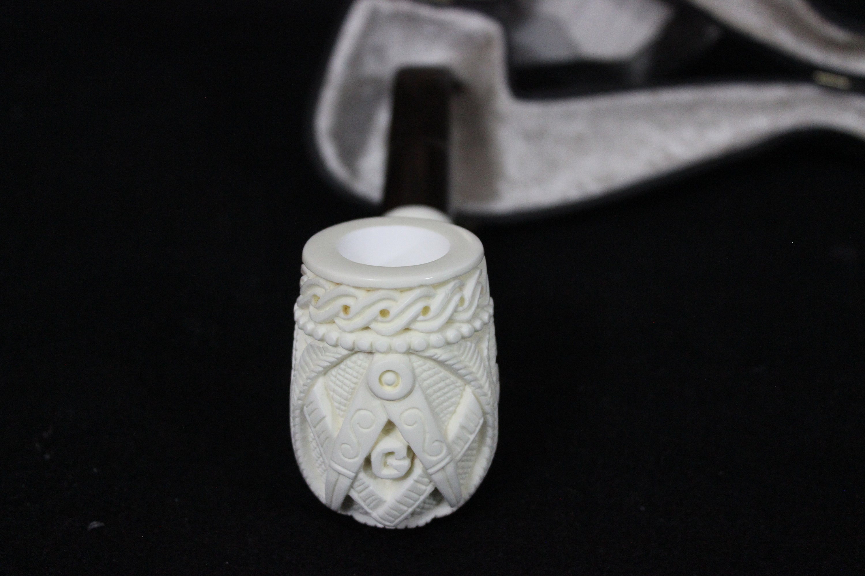 STAR Meerschaum pipes - Masonic Meerschaum pipe