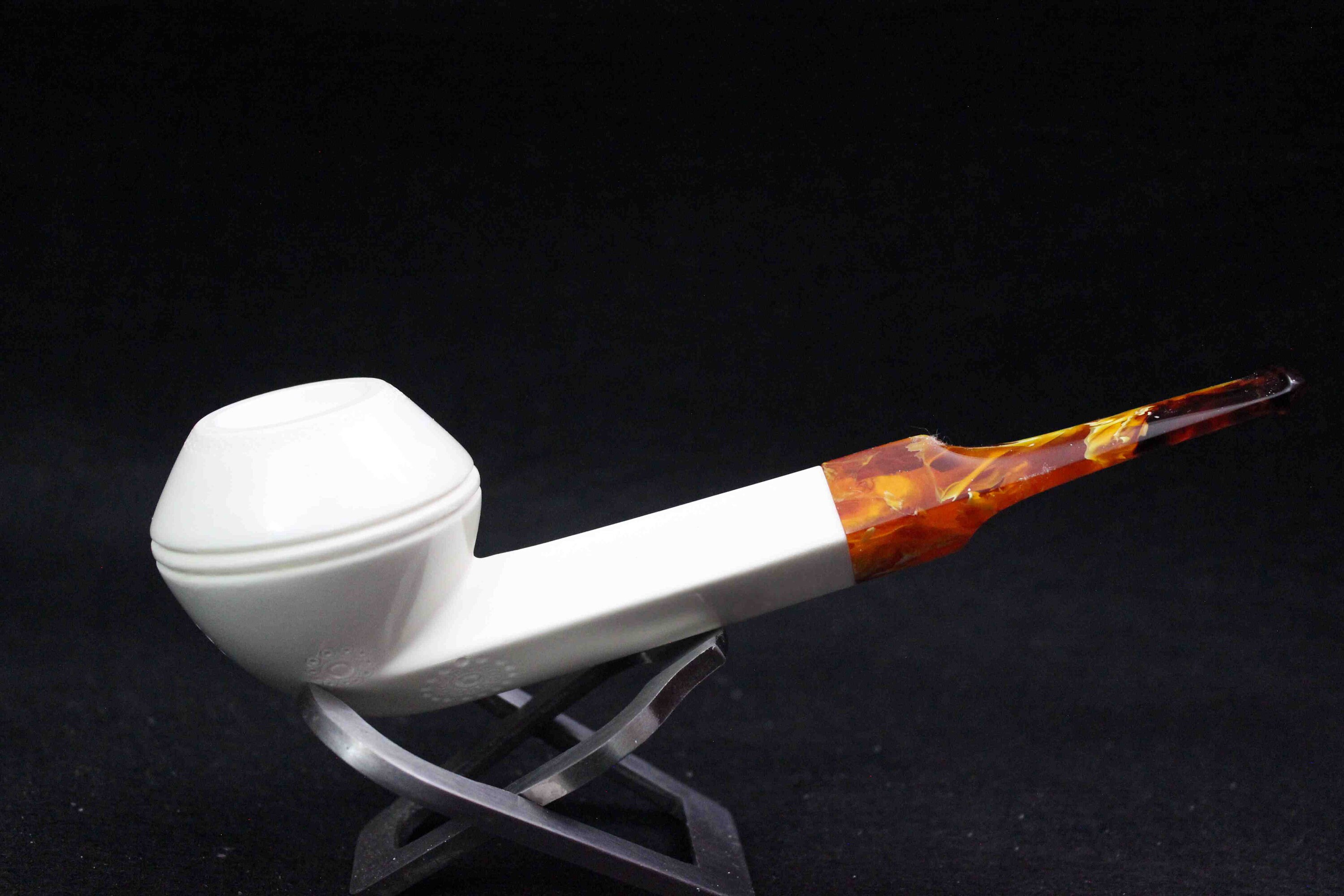 Star Meerschaum Pipes - X large long Straigt Canadian Bulldog block ...