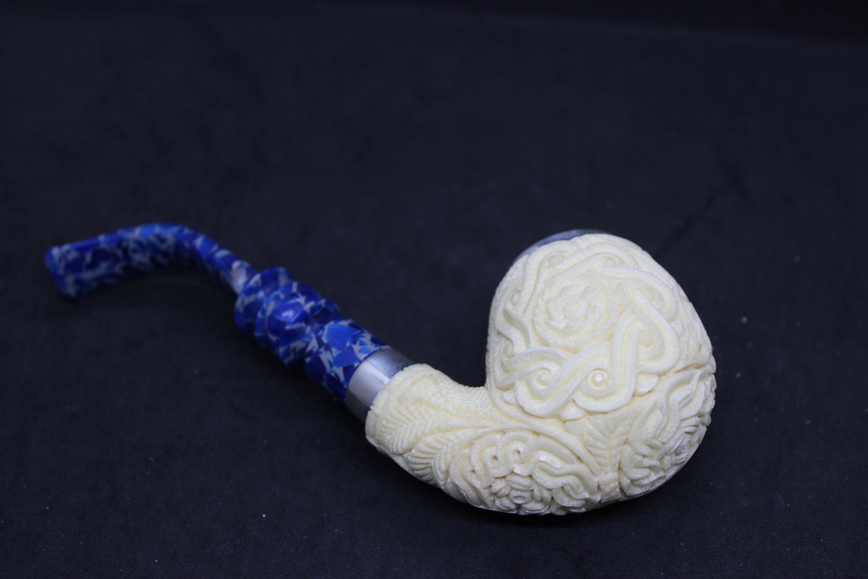STAR Meerschaum pipes Celtic design bent Ball block meerschaum pipe