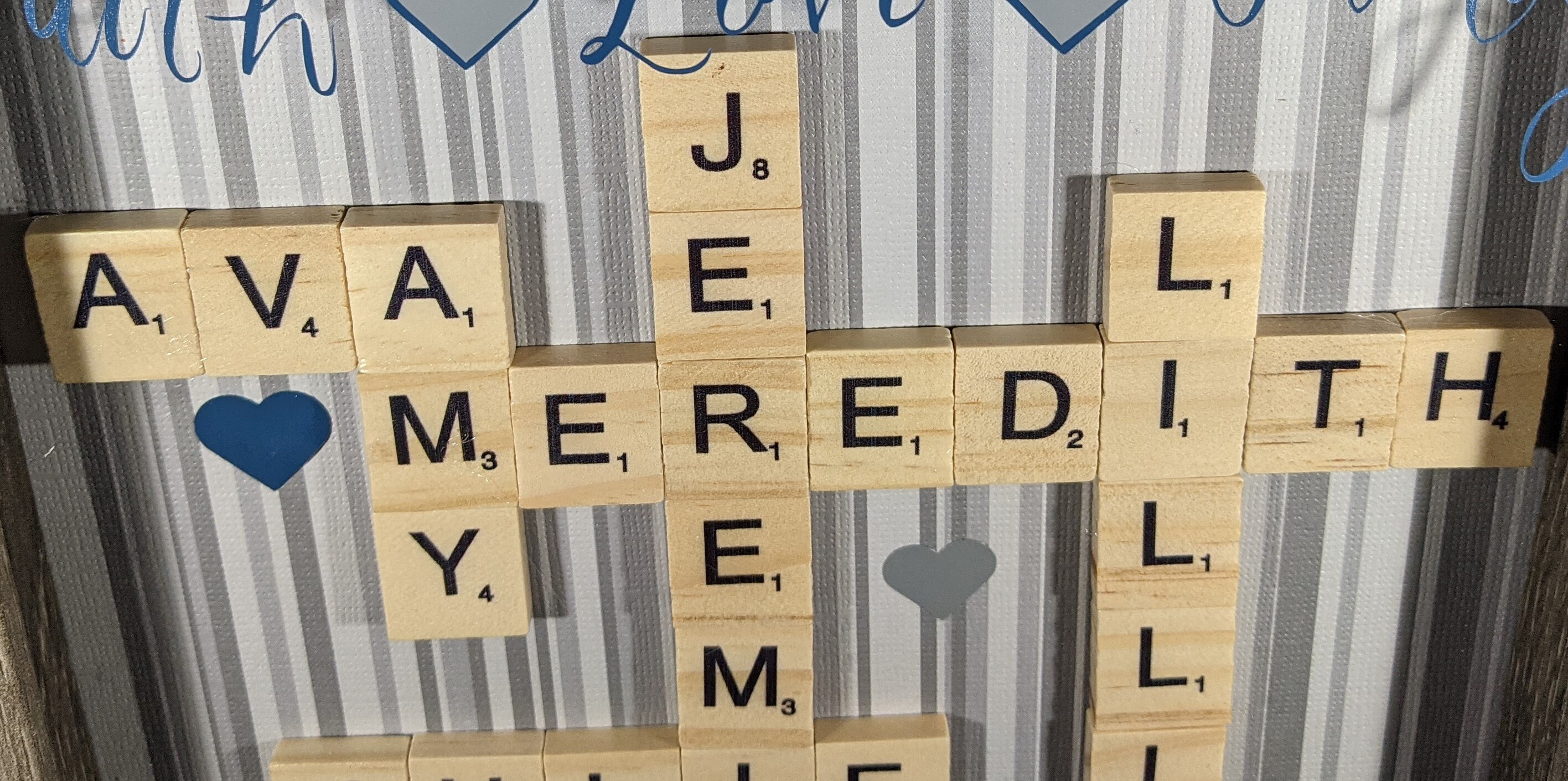 Personalizable Family Scrabble Name Shadowbox - Etsy