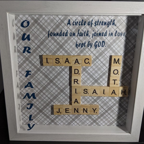 Scrabble Name Sign - Etsy