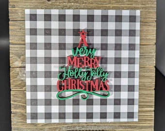 A Very Merry Holly Jolly Christmas farm House Decor - Etsy