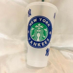 New York Yankee Starbucks Cup - Etsy