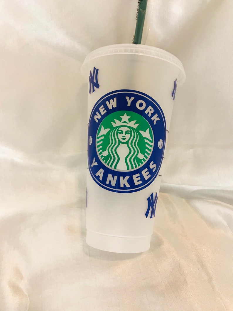 New York Yankee Starbucks Cup - Etsy