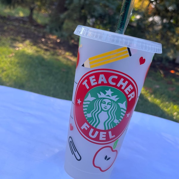 Starbucks Teacher Fuel Svg - Etsy