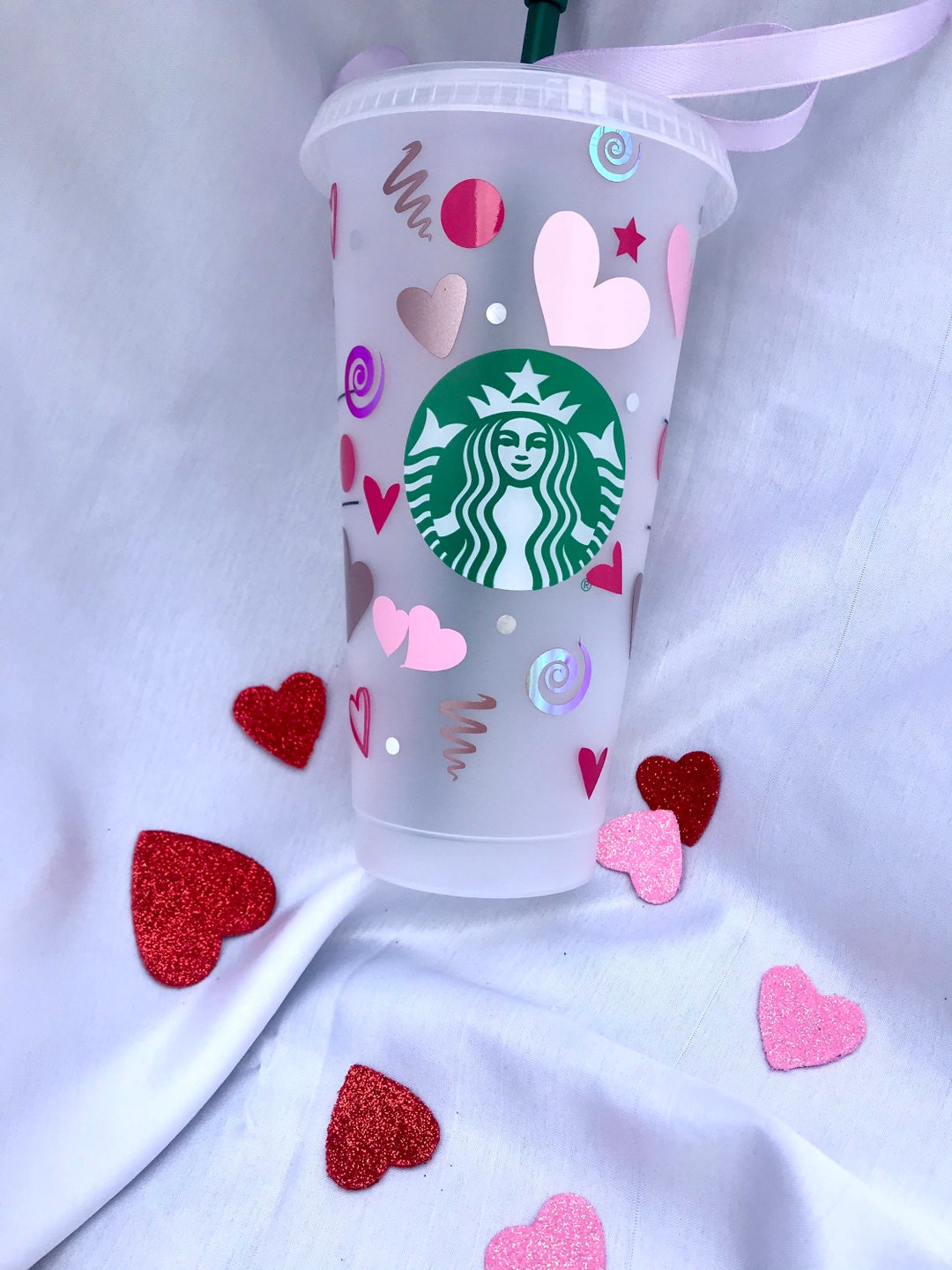 Valentina's Day Starbucks Venti Heart Cup - Etsy