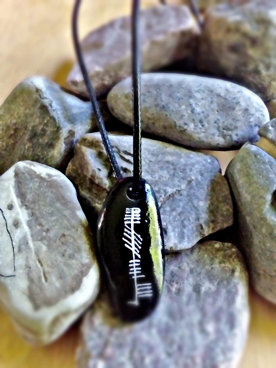 Personalised Ogham Name Stone Stones From the East Coast of Ireland and ...