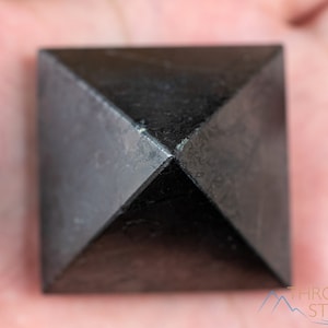 SHUNGITE Pyramid Hand Carved, Crystal Grid, Home Decor, Crystal Pyramid ...