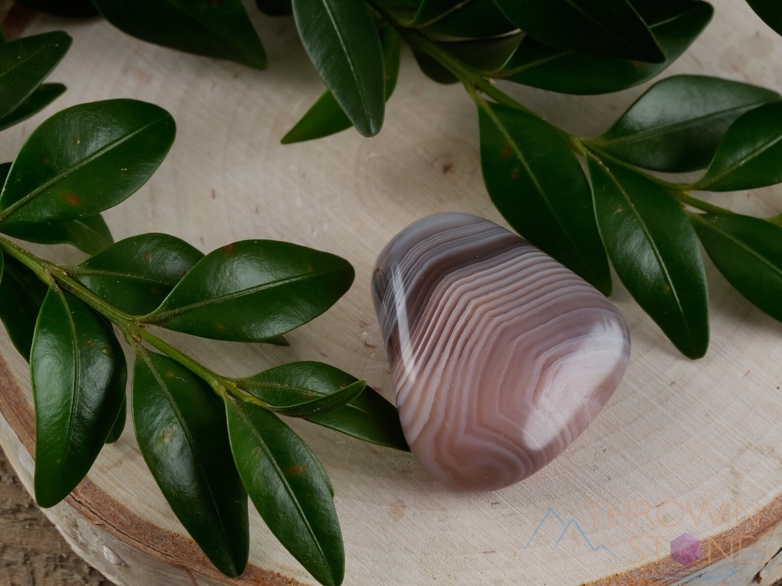 AGATE BANDED Tumbled Crystals – Grey – Crystal Grid, Mediation Stones ...