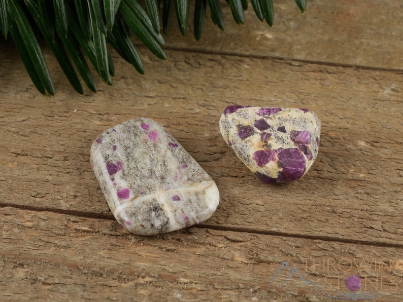 RUBY in Matrix Tumbled Crystals - Self Care, Healing Crystals, Unique Gift, Tumbled Stones ...