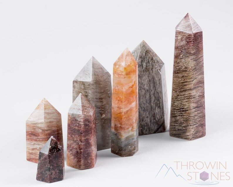 GARDEN QUARTZ Crystal Tower - Obelisk Wand, Housewarming Gift, Crystal ...