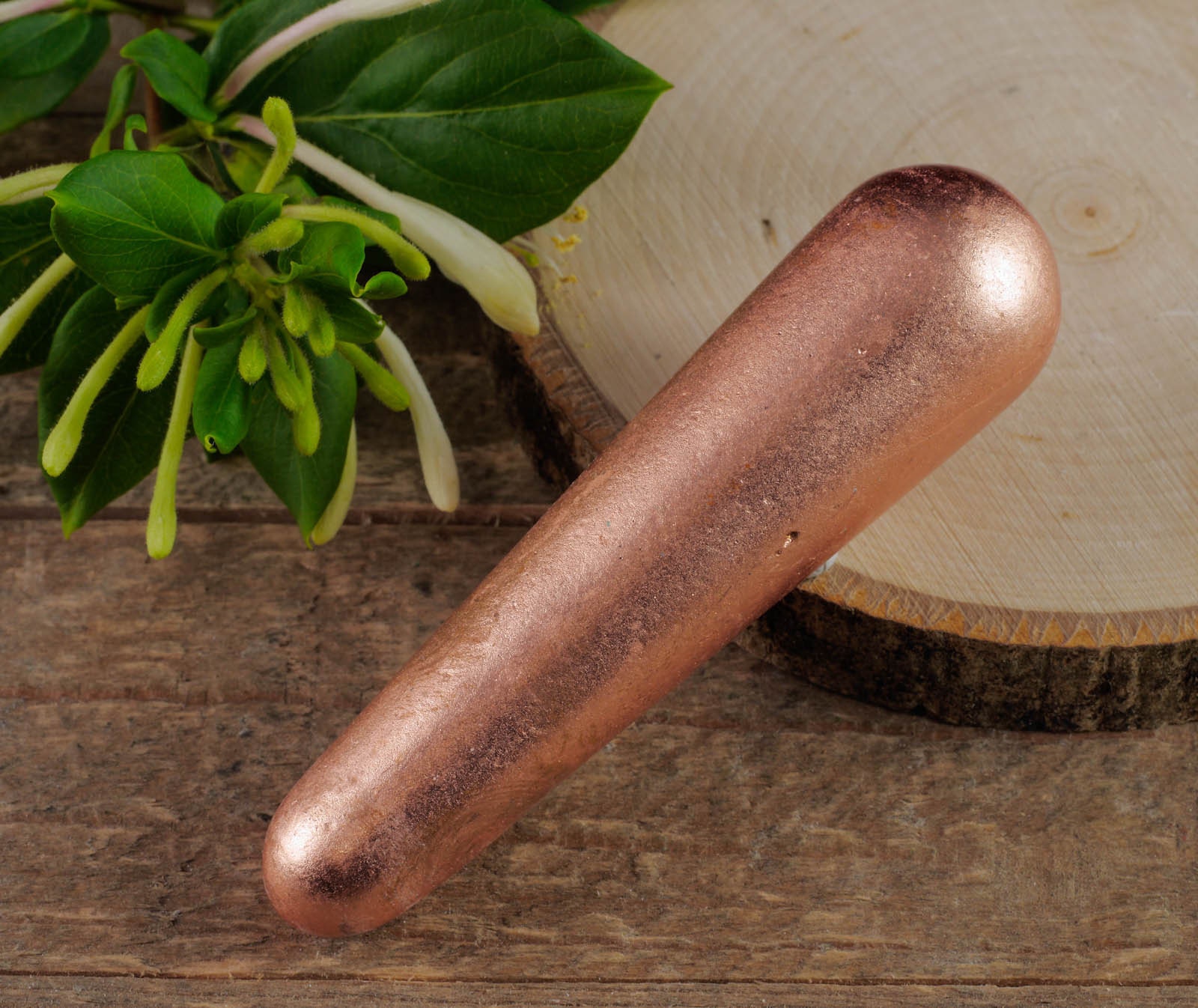 COPPER Massage Wand Self Care Crystal Point Polished - Etsy